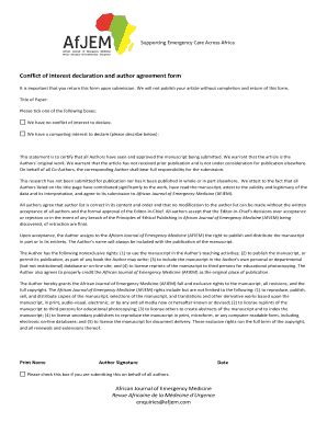 Declaration Of Interest Statement Example Form Fill Out And Sign Printable PDF