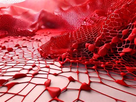 Premium Photo 3d Render Red Color Abstract Mesh Background