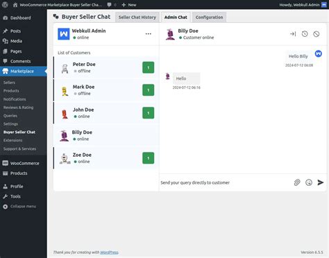 Wordpress Woocommerce Marketplace Buyer Seller Chat