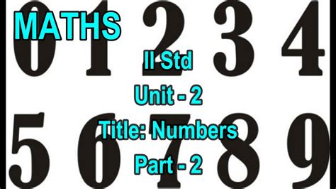 Ii Std Maths Numbers Part 2 Youtube Ii Std Maths Numbers Part 2 Youtube
