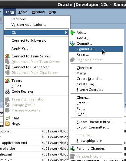 hooking up jdeveloper 12 1 3 to a github repository conclusion amis