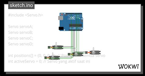 Servo Wokwi ESP32 STM32 Arduino Simulator