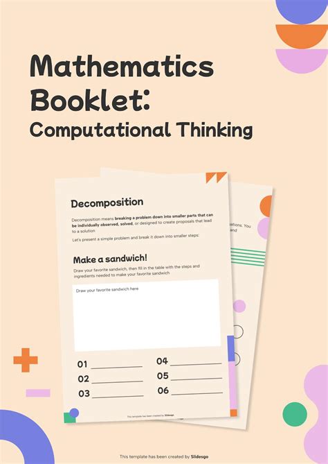 Mathematics Booklet Computational Thinking Presentation