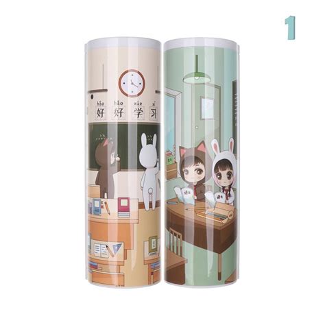 Janfat กล่องดินสอ ทรงกระบอก มีทรายไหล แบบพกพา สไตล์สร้างสรรค์ Shopee Thailand