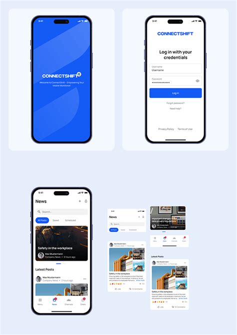 Employee Oriented Social App Ui Ux Design Mobile App Behance
