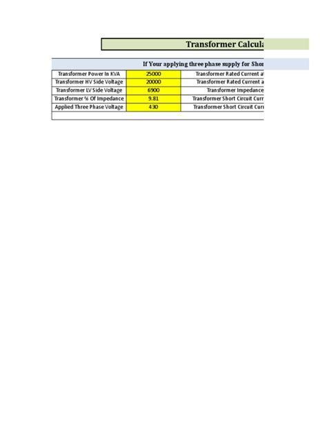 Transformer Short Circuit And Fault Current Calculation By Kamaraj Pdf