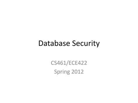 PPT Database Security PowerPoint Presentation Free Download ID 1868421