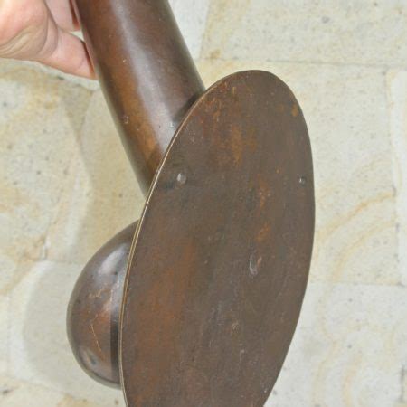 Brass Massive DOOR PULL Or HOOK Heavy Erect Penis Hand Made Solid Brass 60cm Handle Phallus B