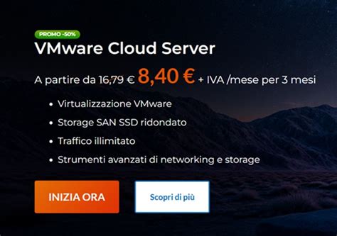 Aruba Cloud Sconto Del 50 Per 3 Mesi Su Vmware Cloud Server Htmlit