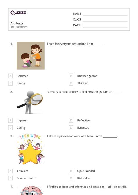 50 reflective writing worksheets for 1st class on quizizz free