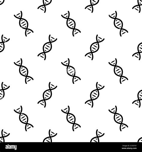 Human Dna Icon Seamless Pattern Vector Art Illustration Stock Vector Image And Art Alamy