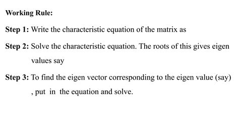 Eigen Values And Eigen Vectors Of Square Matrixpptx