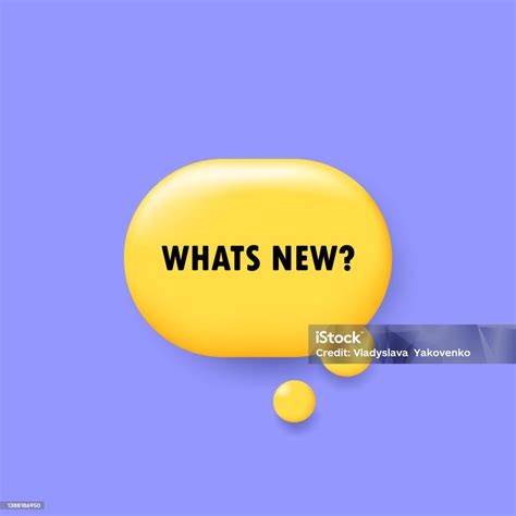 무엇 새로운 새 텍스트가 있는 3d 스피치 버블이 있는 배너입니다 벡터 Eps 10 흰색 배경에 격리 새로운에 대한 스톡 벡터