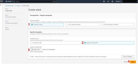 how to create and deploy s3 bucket using cloudformation template