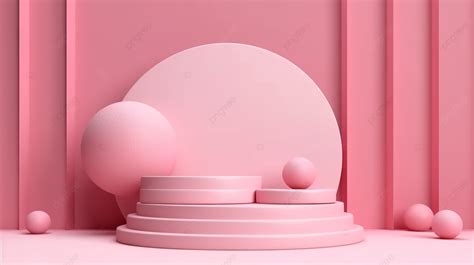 기하학적으로 영감을 받은 3d 모양이 사실적인 핑크색 제품 연단 벽지를 장식합니다 분홍색 연단 제품 기반 광장 연단 배경 일러스트 및 사진 무료 다운로드 Pngtree