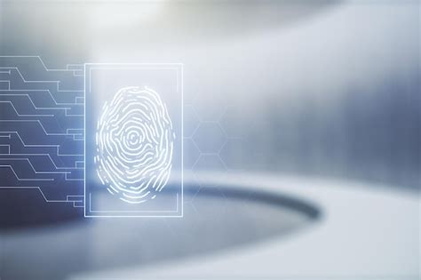premium photo multi exposure of virtual abstract fingerprint