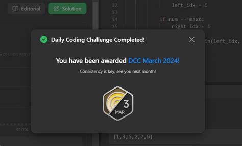 Jashwanth Sa On Linkedin Excited To Share That I Have Got The Dcc March 2024 Badge From Leetcode
