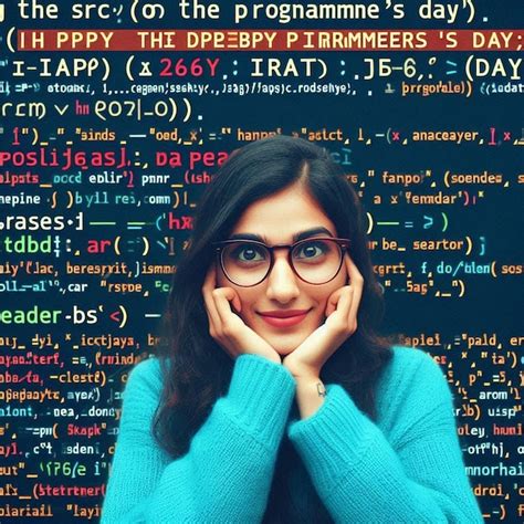Happy Programmers Day 2021 Background Greetings Flat Design Editor Mode