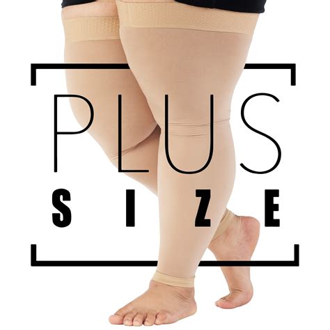 XL Plus Size Compression Stockings For Women And Men MmHg Thigh Hi Extra Wide Calf