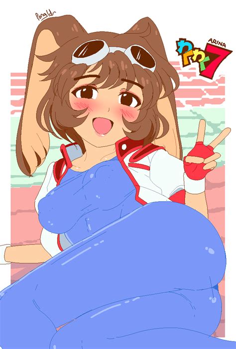 Pongldr Makihara Arina Waku Waku 7 1girl Ass Blush Bodysuit