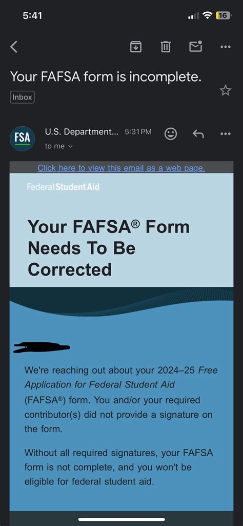 Did Anyone Else Get This Email Rfafsa