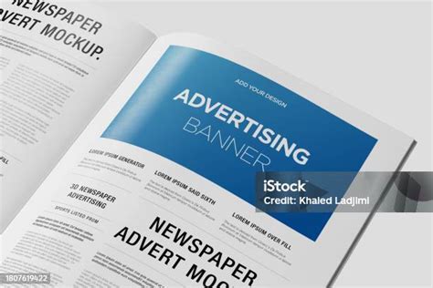 신문 광고 잡지 브로셔 모형 3d 렌더링 실물 모형에 대한 스톡 사진 및 기타 이미지 실물 모형 잡지 광고 Istock