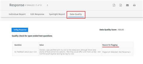 Data Quality Plagiarism Detection Questionpro Help Document