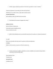 AUDITING QUIZ 1 Docx 1 Auditors Apply Analytical Procedures To The Client S Operations In