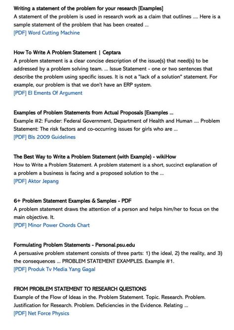 Best Statement Of Problem Examples How To Write