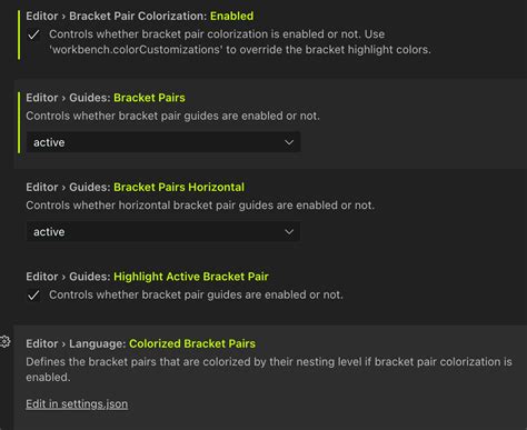 Bracket Pair Vertical Guide Changes Position When Cursor Is Not In Visible Area Issue