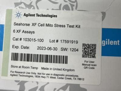 Nice Seahorse Xf Cell Mito Stress Test Kit Kitreagent