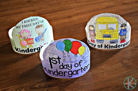 Free Printable First Day Of Kindergarten Hat Craft And Activity