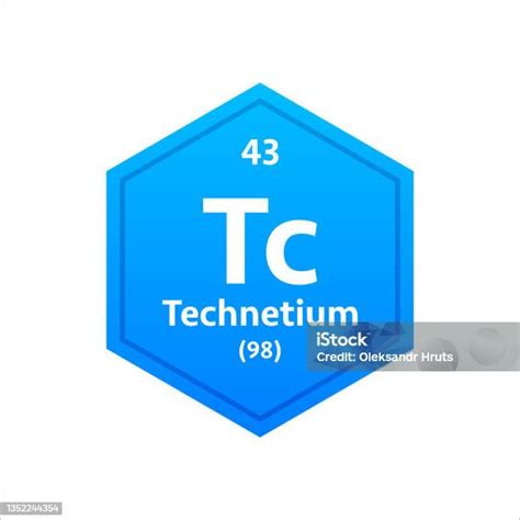 테크네튬 기호 주기적인 테이블의 화학 적 요소 벡터 스톡 일러스트레이션입니다 0명에 대한 스톡 벡터 아트 및 기타 이미지 0