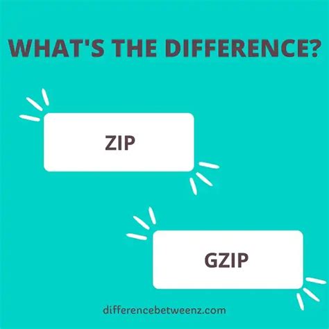 Difference Between ZIP And GZIP Difference Betweenz