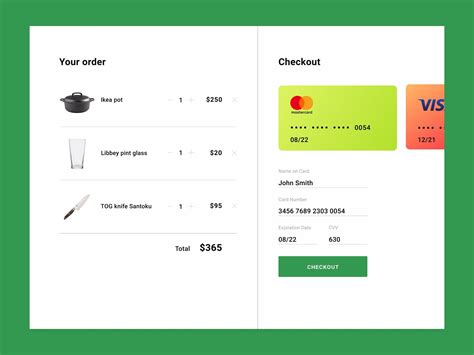 Day 2 Dailyui Challenge Credit Card Checkout Page
