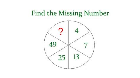 Find The Missing Number Can You Replace The Question Mark In 60 Seconds