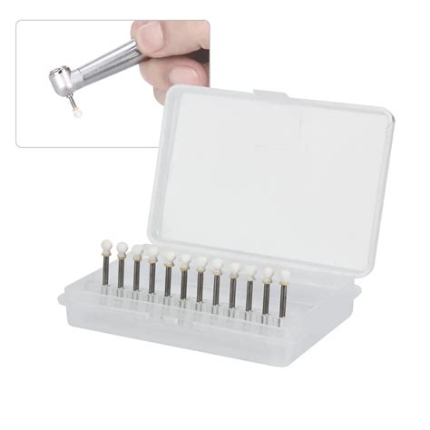 12 шт. стоматологический круглый белый камень полировка FG боры FL2 ...