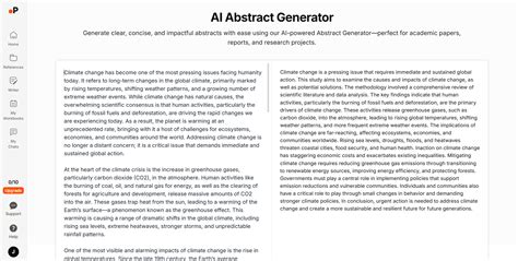 Ai Abstract Generator Generate Professional Abstracts Instantly With Ai