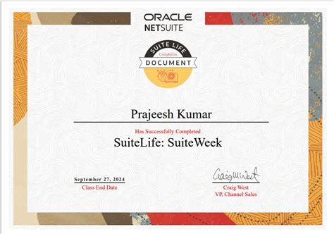 Prajeesh Kumar On Linkedin Netsuite Suitelife Professionaldevelopment Continuouslearning