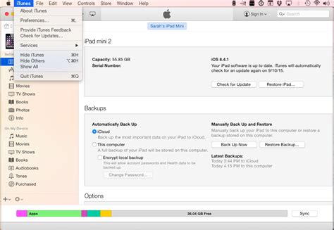 How To Backup Your IPhone On ITunes For The First Time