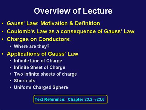 Overview Of Lecture