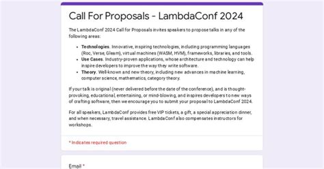 Ziverge On Linkedin Call For Proposals Lambdaconf 2024
