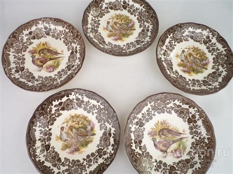 32 ак НАБОР ВИНТАЖНЫХ БЛЮДЕЦ ROYAL WORCESTER PALISSY ФАЯНС АНГЛИЯ 1960 ...