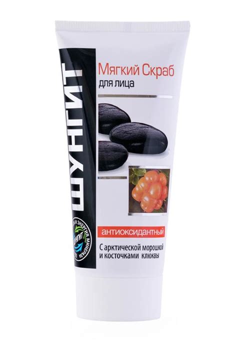 Shungite Мягкий скраб для лица «Антиоксидантный 180 мл 100 мл купить в интернет магазине