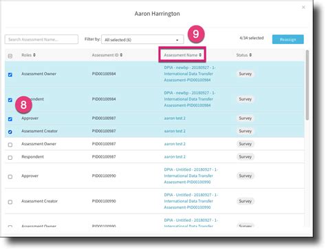Reassigning Assessment Roles Tasks In Bulk Trustarc