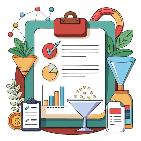 Illustration Of Business Analytics And Data Visualization Tools Premium Ai Generated Vector