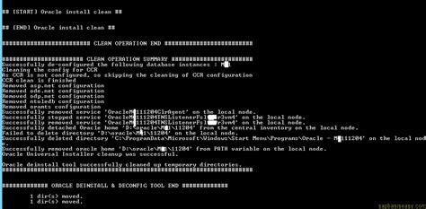 deinstalling oracle software on windows sap basis easy