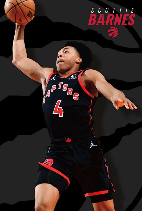Download Scottie Barnes Toronto Raptors Dunk Action Wallpaper