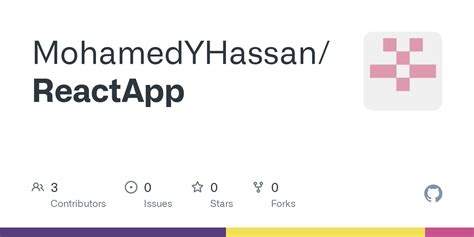 GitHub MohamedYHassan ReactApp