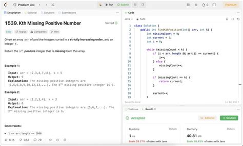 Day 25 Of 100daysofcodechallenge Finding The Kth Missing Positive